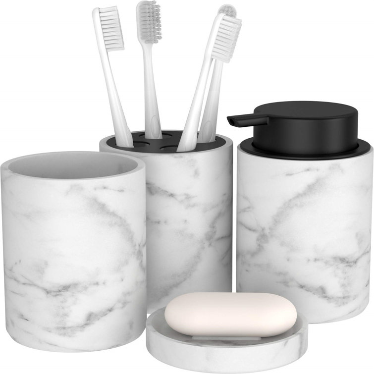 Ivy Bronx Cescily 4 Piece Bathroom Accessory Set Uk